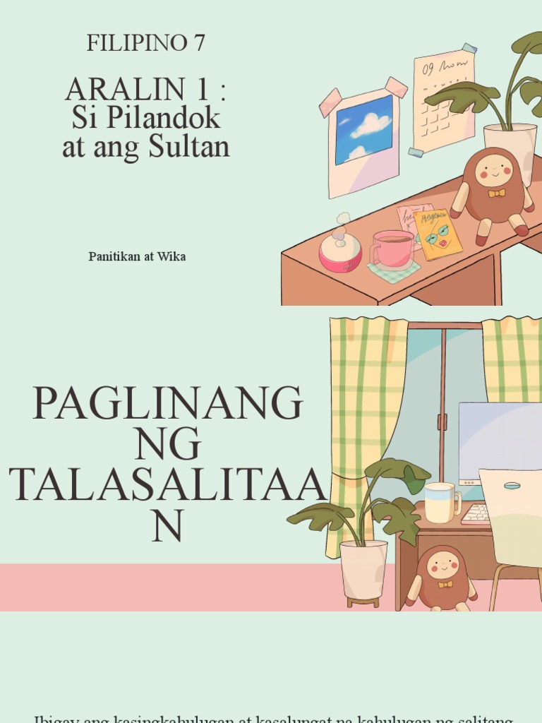 Aralin 1 Si Pilandok at Ang Sultan | PDF