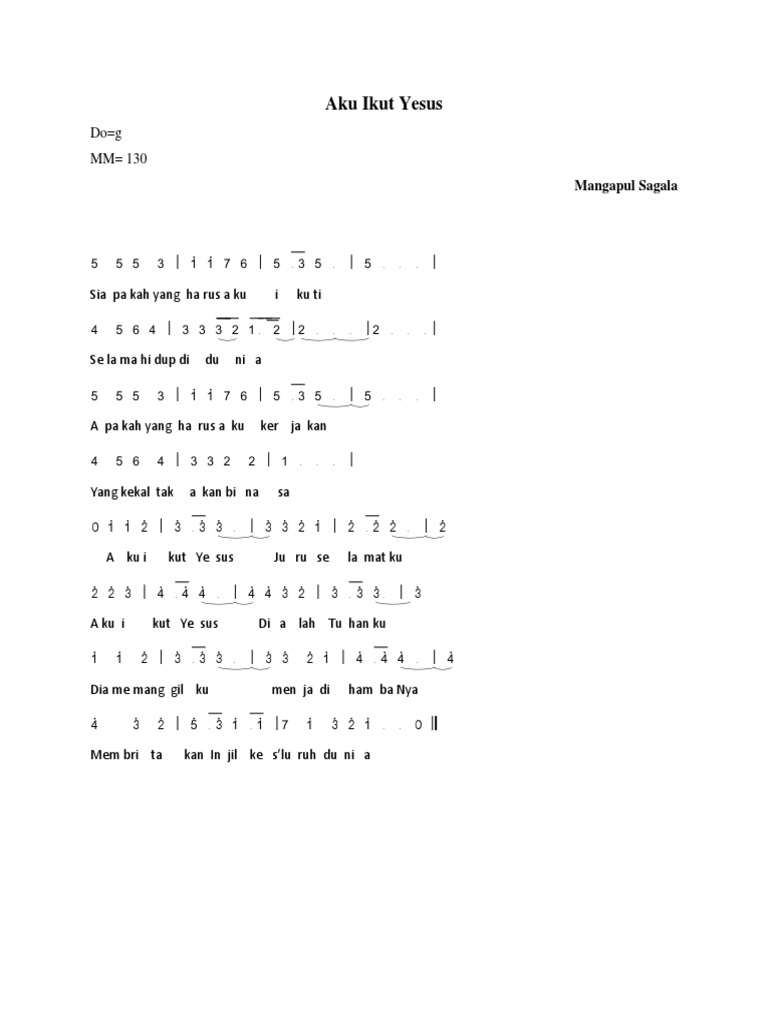 Aku Ikut Yesus | PDF