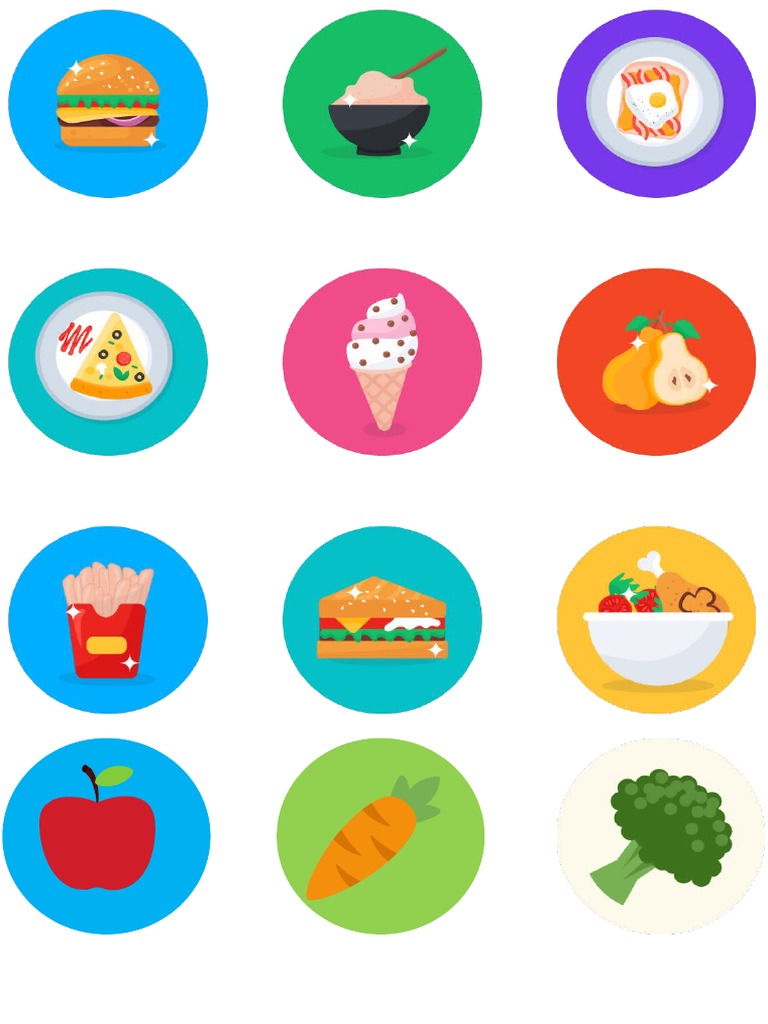 alimentos saludables y no saludables | PDF