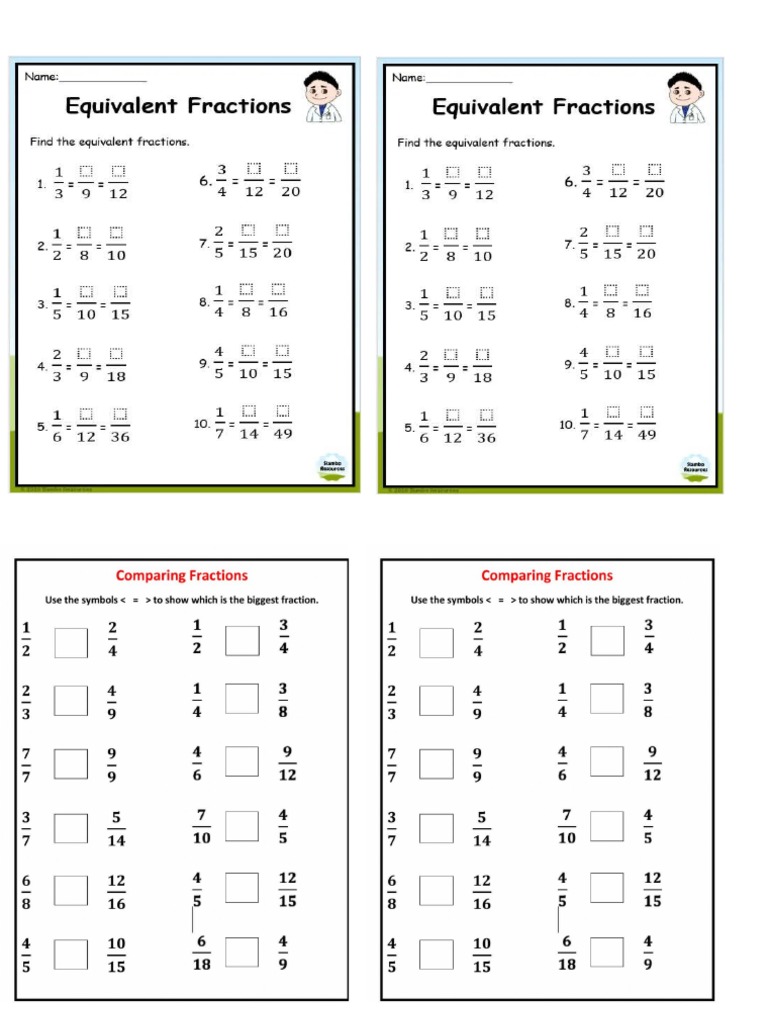 math p3 fraction | PDF