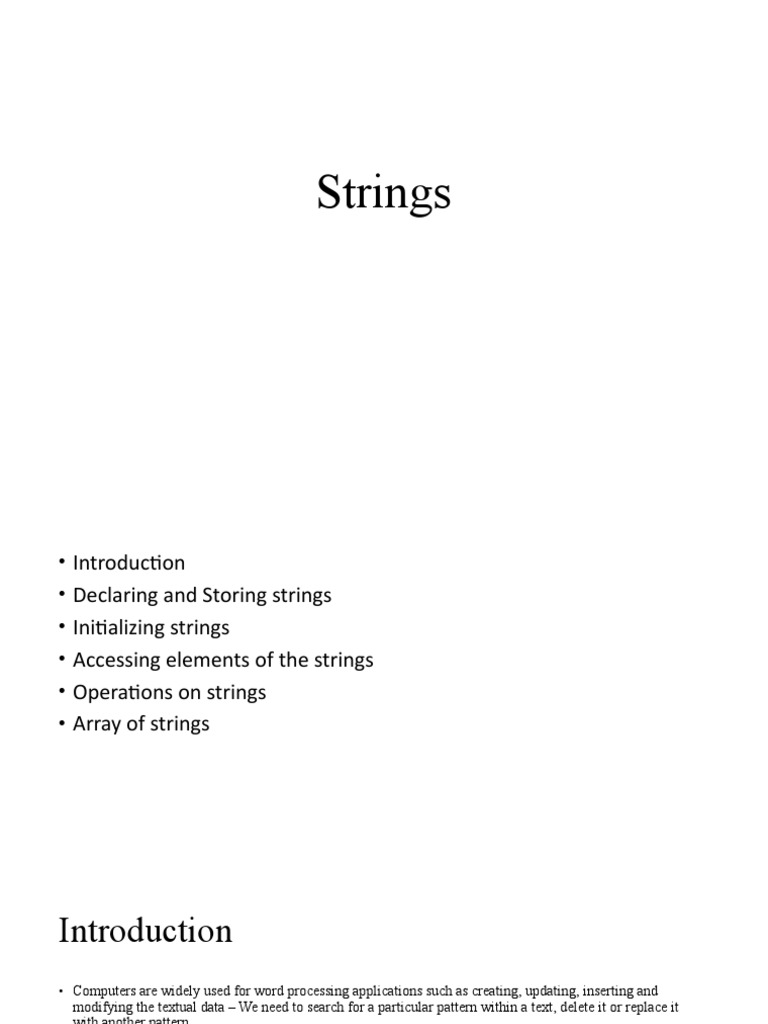 Strings | PDF | String (Computer Science) | Letter Case