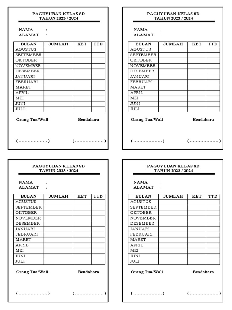 Paguyuban Kelas 8d Pdf