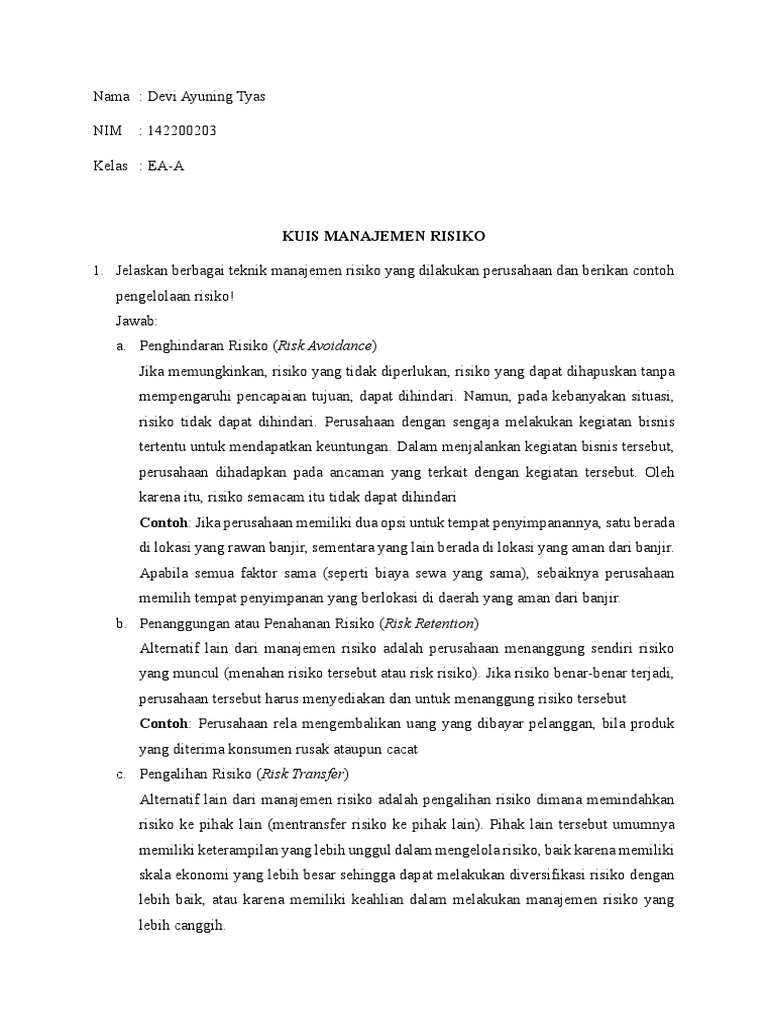 Devi Ayuning Tyas Ea-A Kuis | PDF