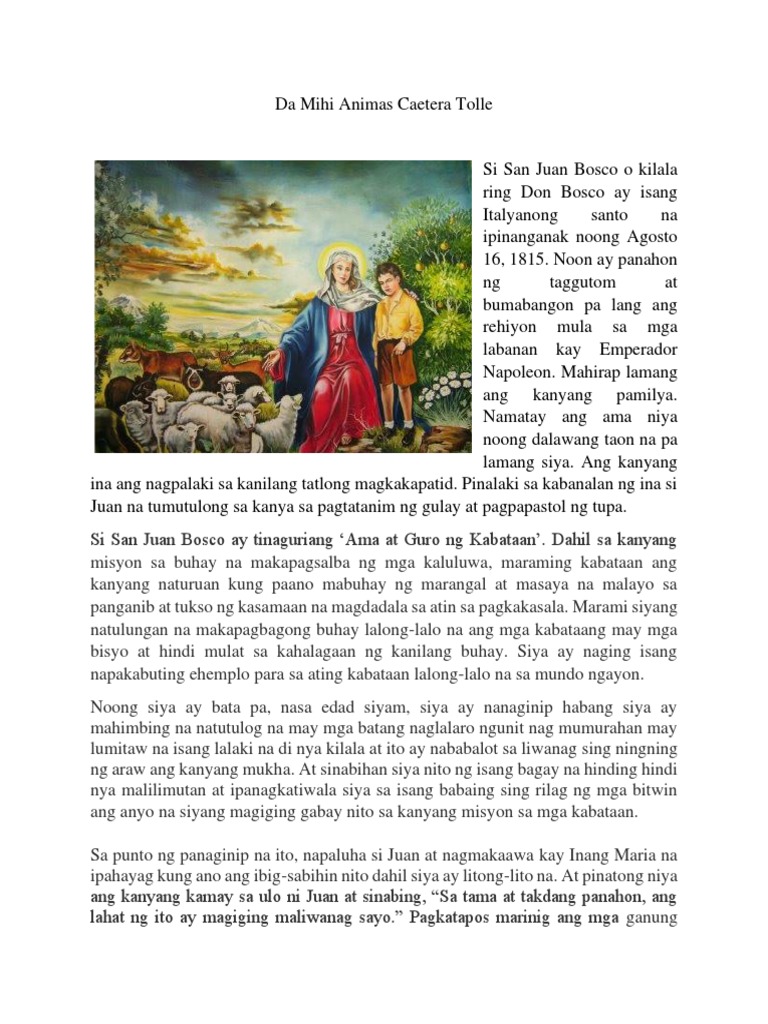 Catechism Day 9-Da Mihi Animas Caetera Tolle | PDF