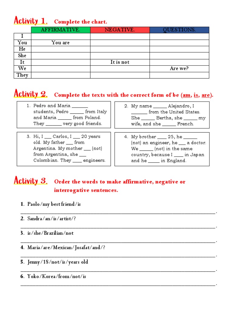 Activities Friday | PDF