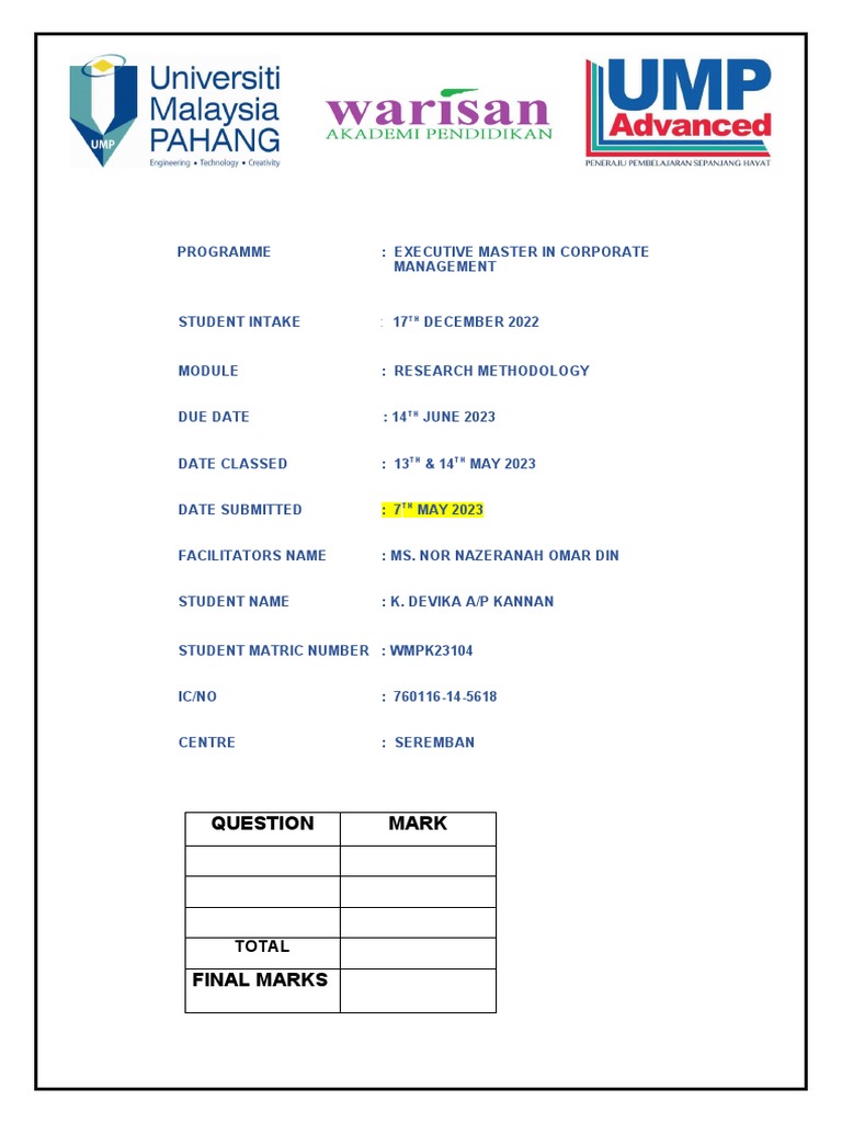 Assignment RM | Download Free PDF | Occupational Safety And Health | Risk