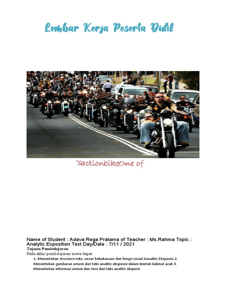 Analytic Exposition by Rega Pratama | PDF