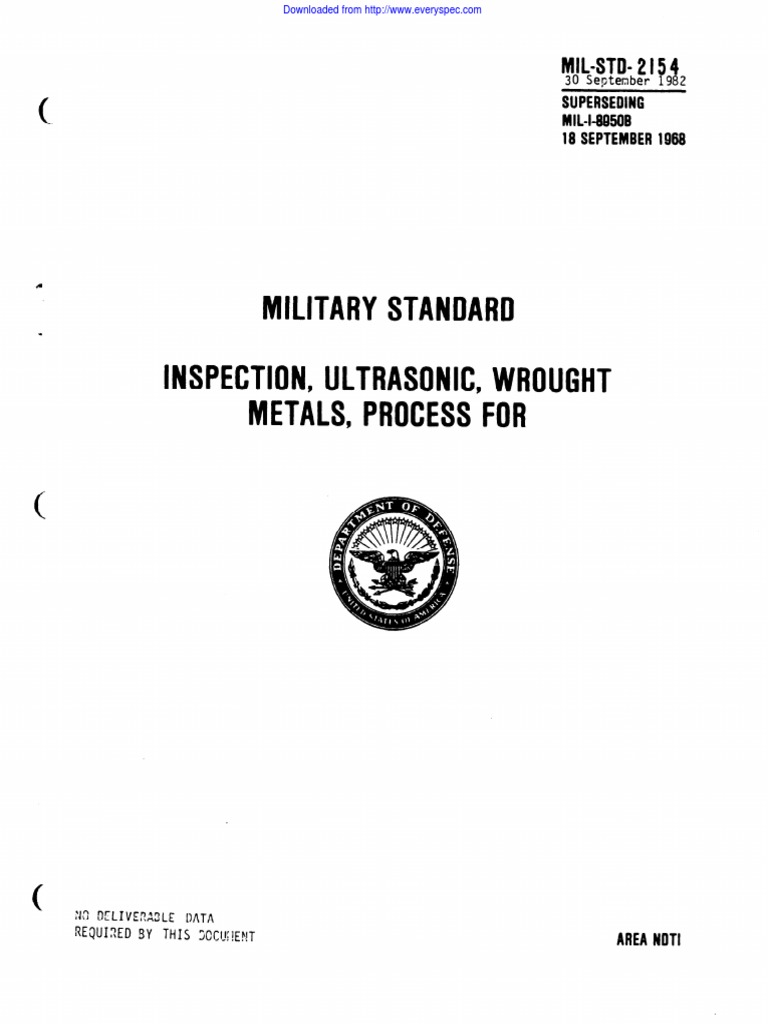 Overview of MIL-STD-2154 Standards | PDF