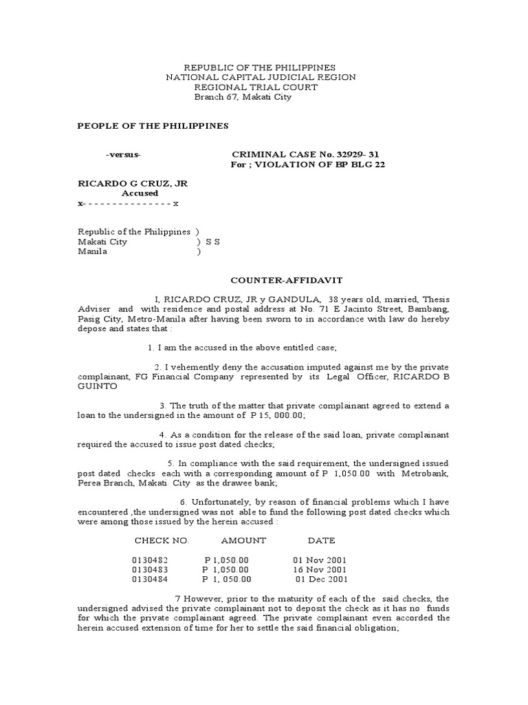 People of The Philippines - Versus-Criminal Case No. 32929 - 31 For ...