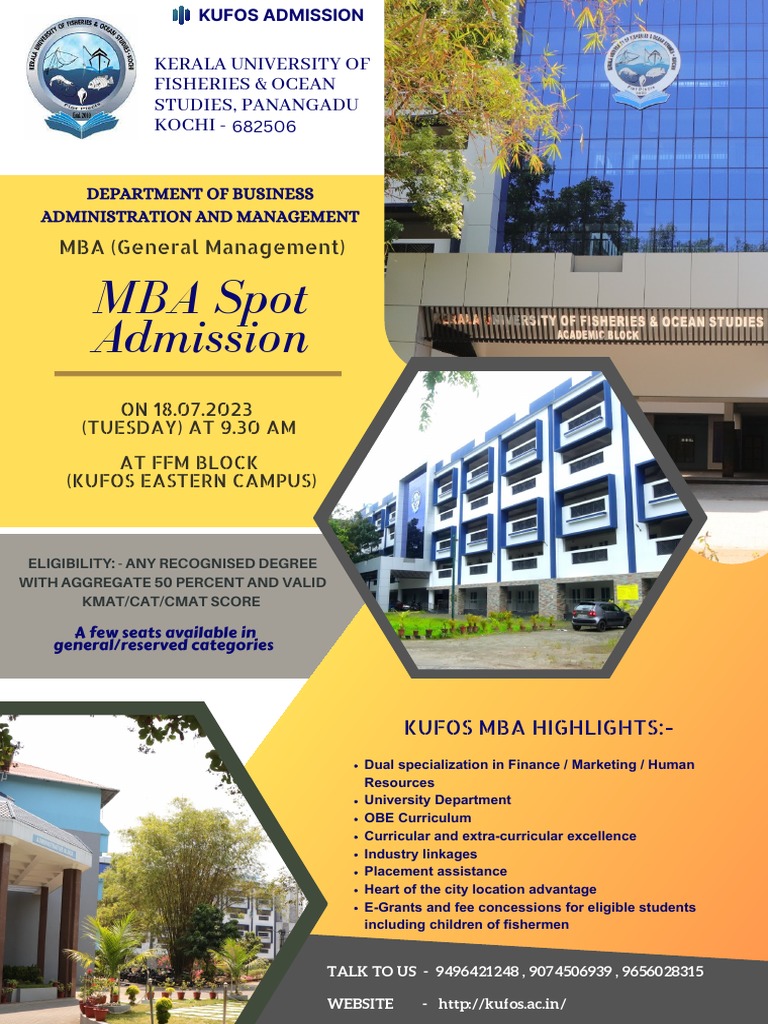 Spot Admission (MBA) | PDF