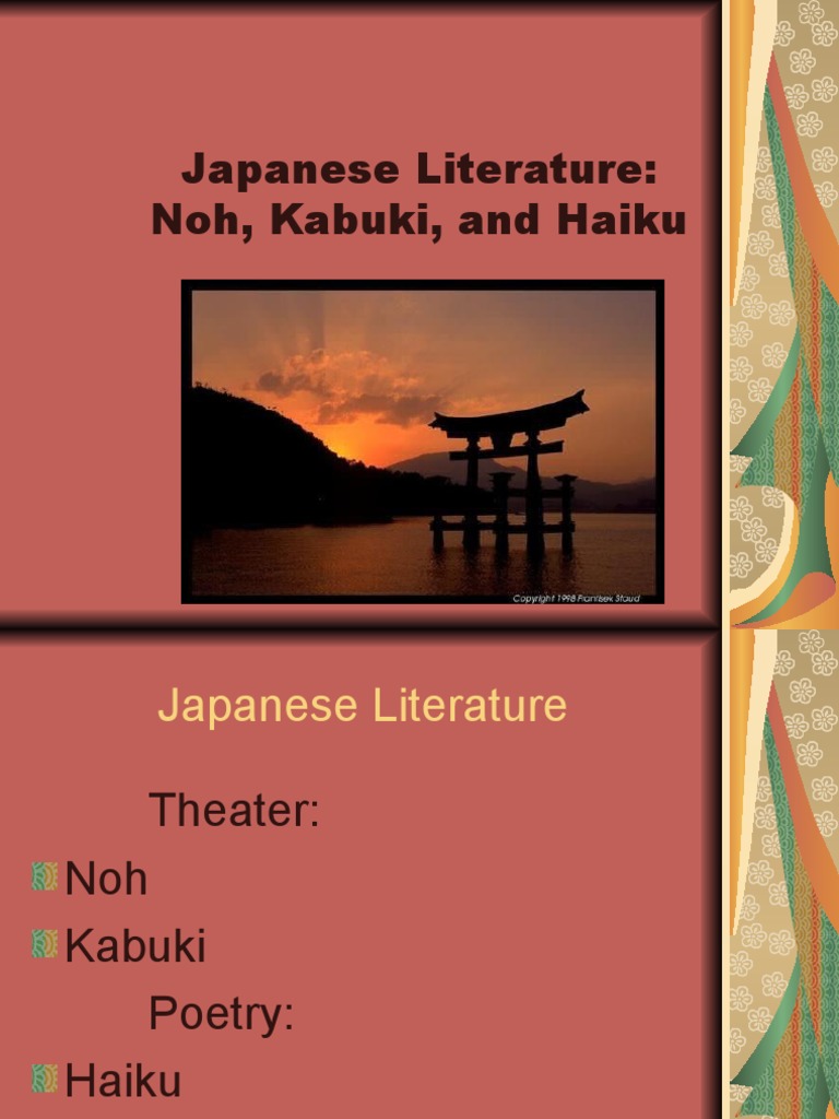 Overview of Noh, Kabuki, and Haiku | PDF | Classics