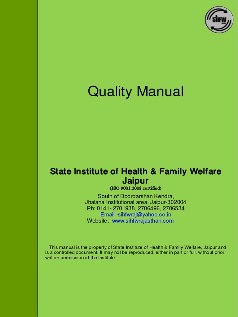 Quality Manual | PDF