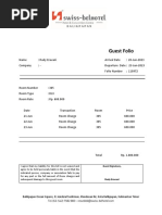 1 Contoh Bill Hotel Secara Umum | PDF