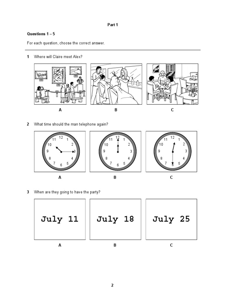 Ket - Sample Test 2020 | Download Free PDF | Ballet | Dances