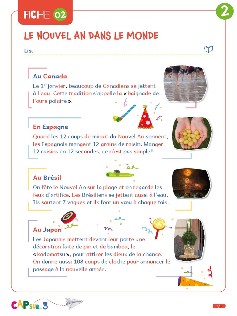 Cap Sur 3 WBK Fiches Ressource U2 2 | PDF