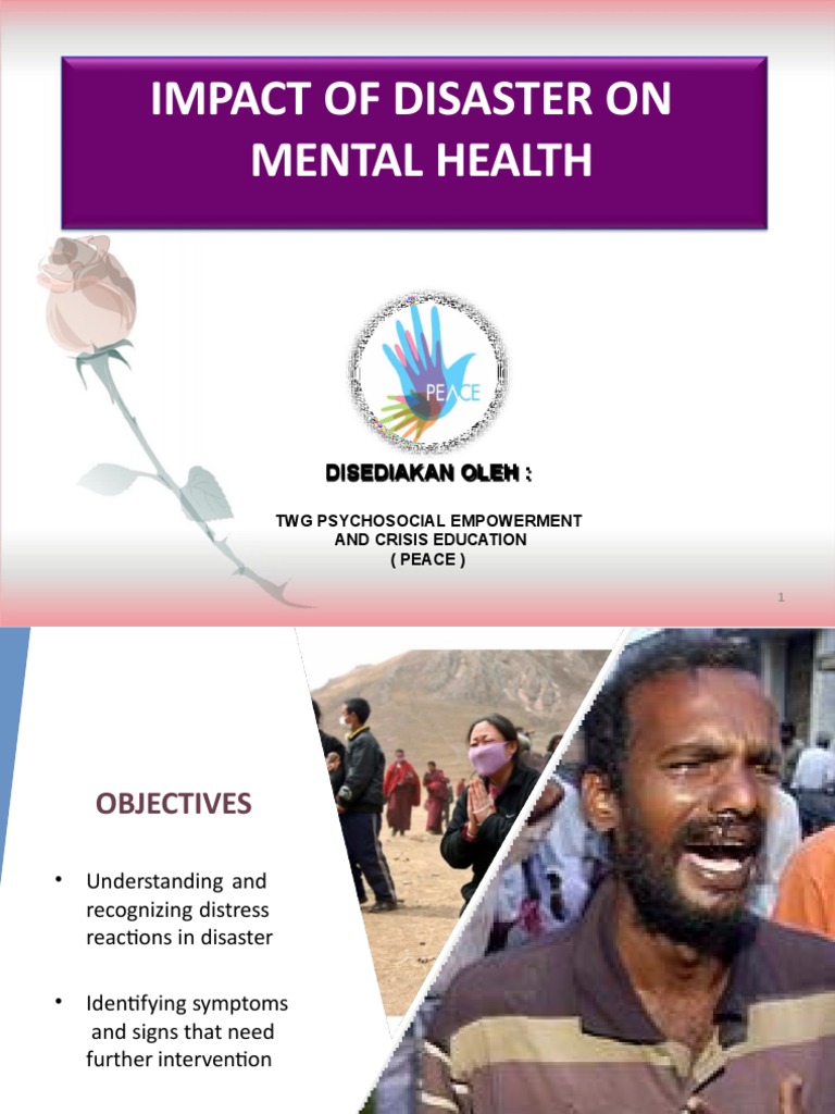Impact of Disaster On Mental Health | PDF | Psychological Trauma | Grief