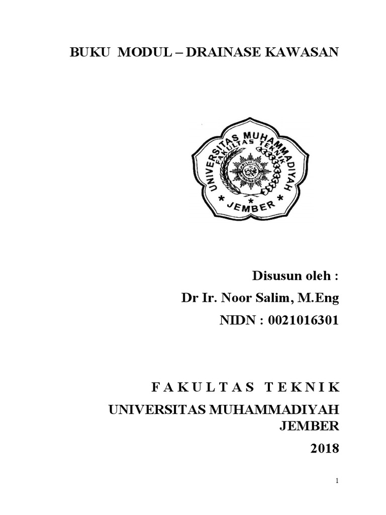Buku Modul Drainase Kawasan | PDF