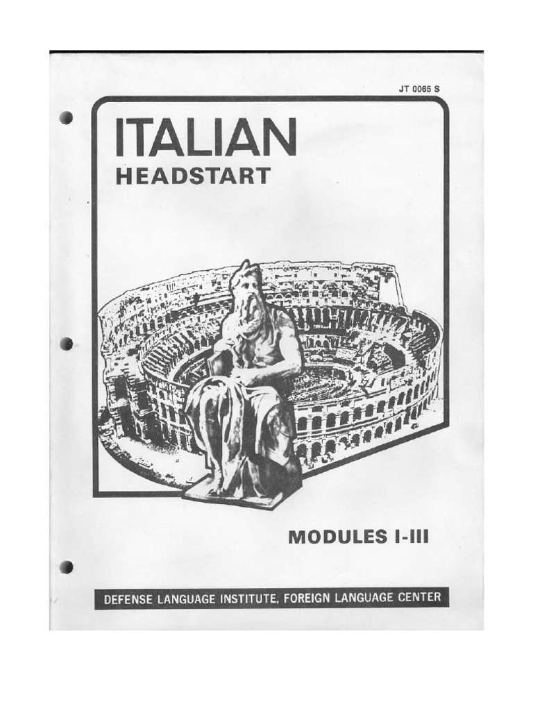 Italian HeadStart - Modules 1-3 | PDF