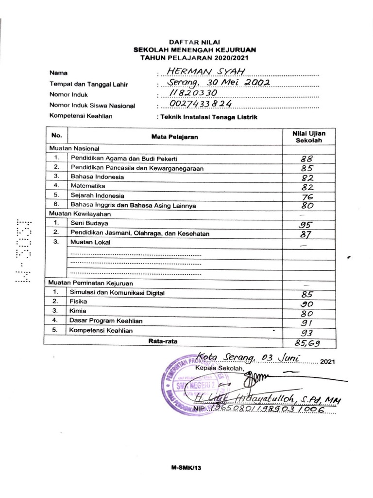 Ijazah STM 2 | PDF