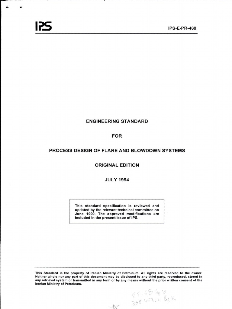 Process Design of Flare and Blowdown | PDF
