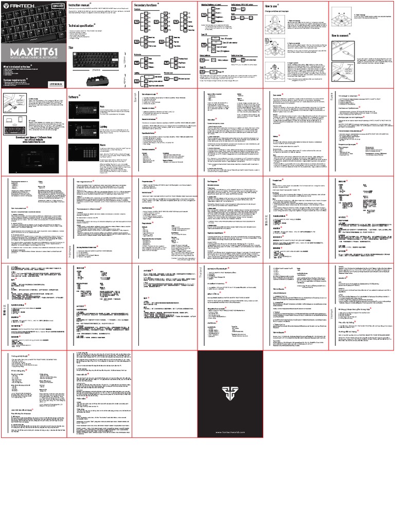 Maxfit61 Frost Wireless MK857 Manual | PDF