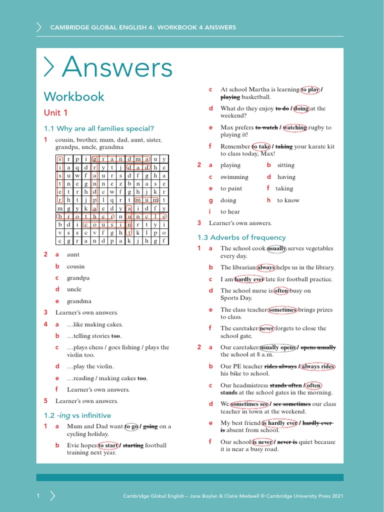 GE 4 Workbook Answers | PDF | Planets | Pluto