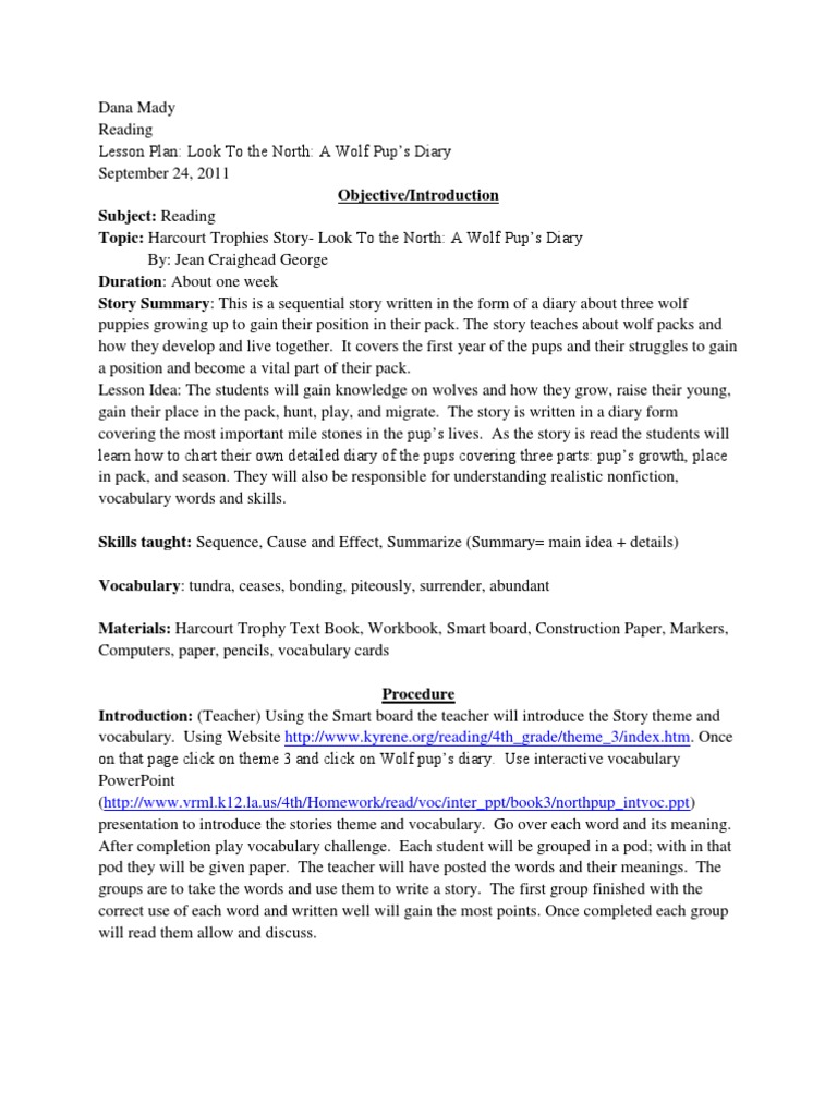 Understanding Wolf Pup Growth | PDF | Reading Comprehension | Gray Wolf