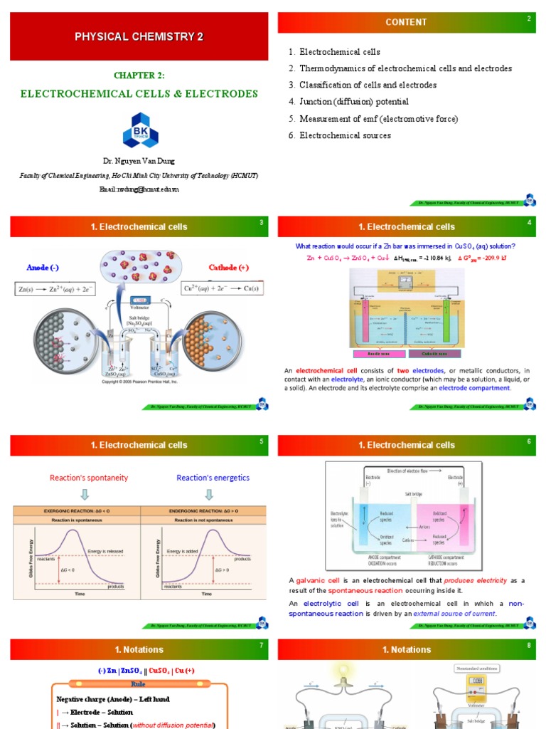 Electrochemical Cells and Electrode Fundamentals | PDF