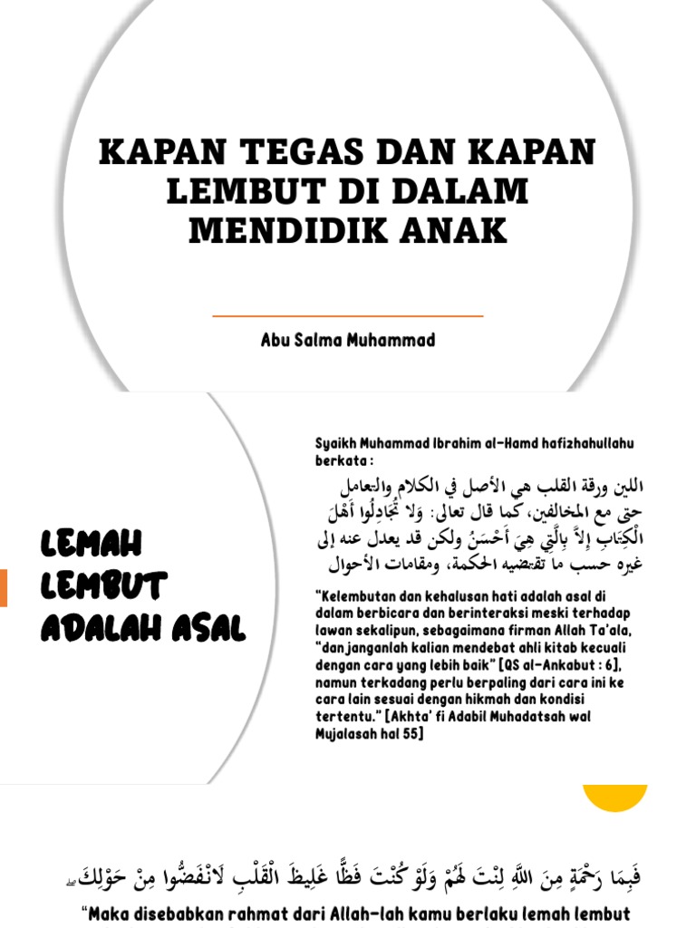 Keseimbangan Tegas dan Lembut dalam Pendidikan Anak | PDF
