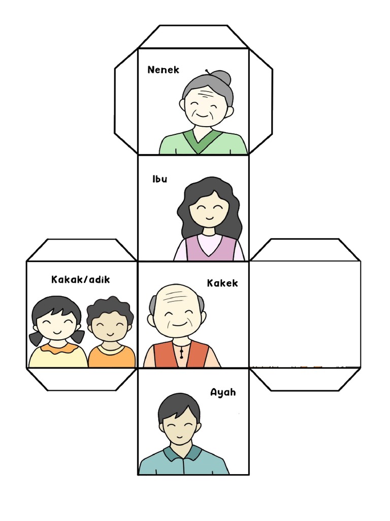 Tema Lingkungan - Keluargaku - Bercerita Dadu | PDF