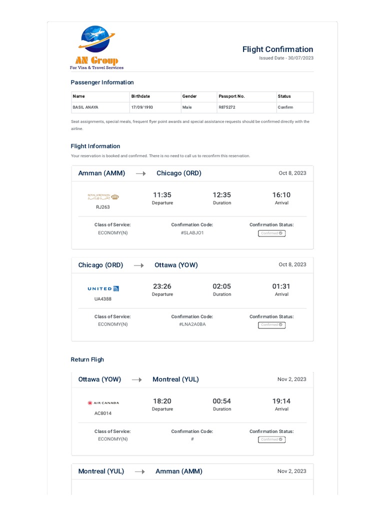 Flight Confirmation - BASIL ANAYA | PDF | Civil Aviation | Aviation