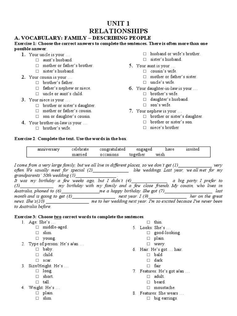 Unit 1 - Student | PDF