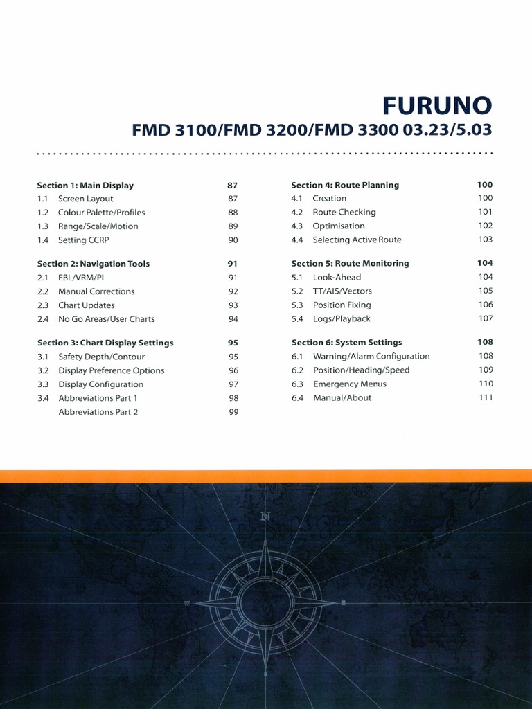 Appendix 3 - ECDIS Type Specific Information (FURUNO FMD) | PDF