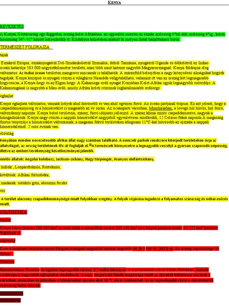 Kenya | PDF