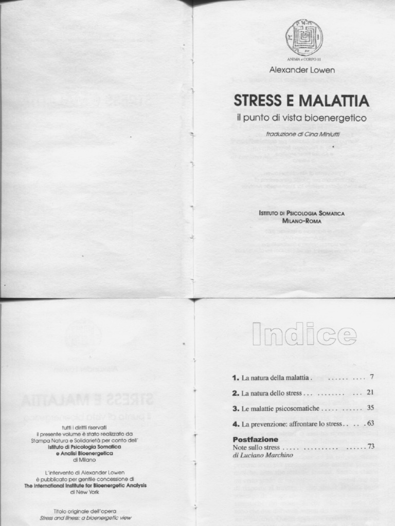 Lowen - Stress e Malattia | PDF
