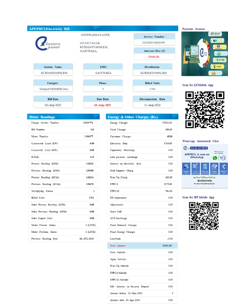 Ebill | PDF
