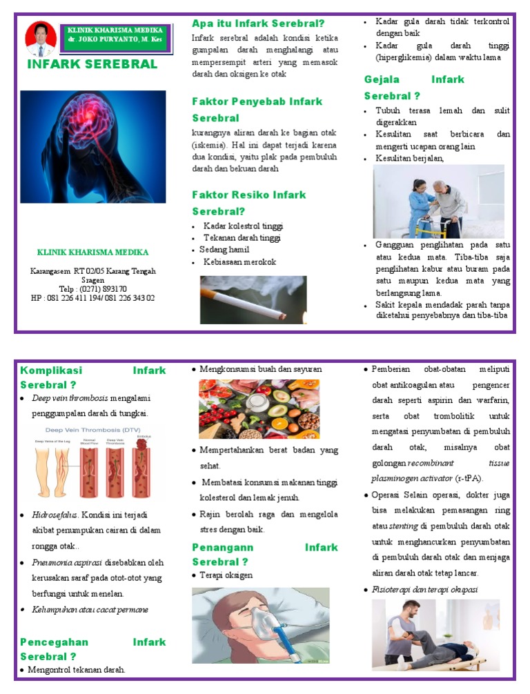 Leaflet Infark Serebral | PDF