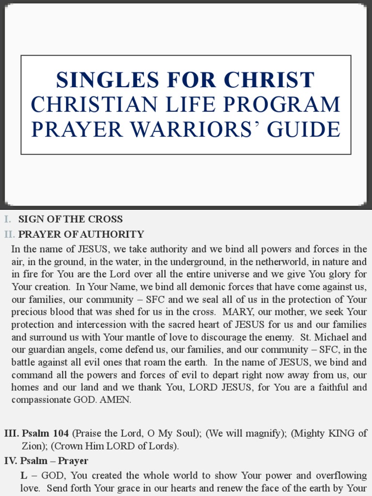 CLP Prayer Warrior's Guide - Glorious | PDF