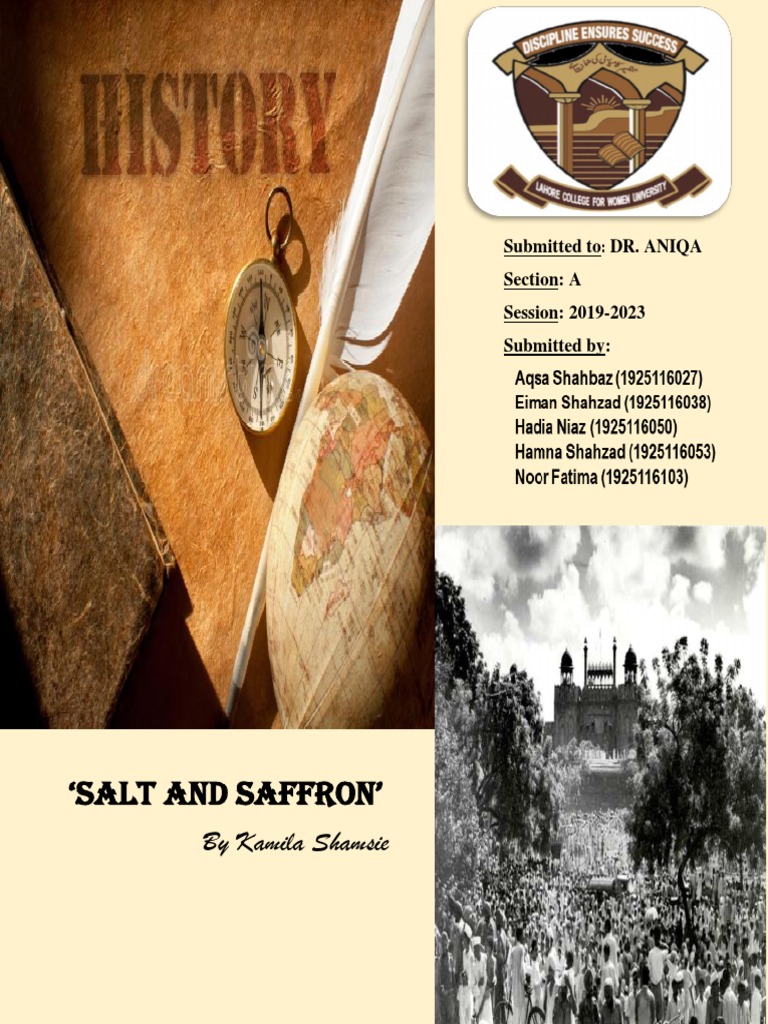History in Salt and Saffron | PDF
