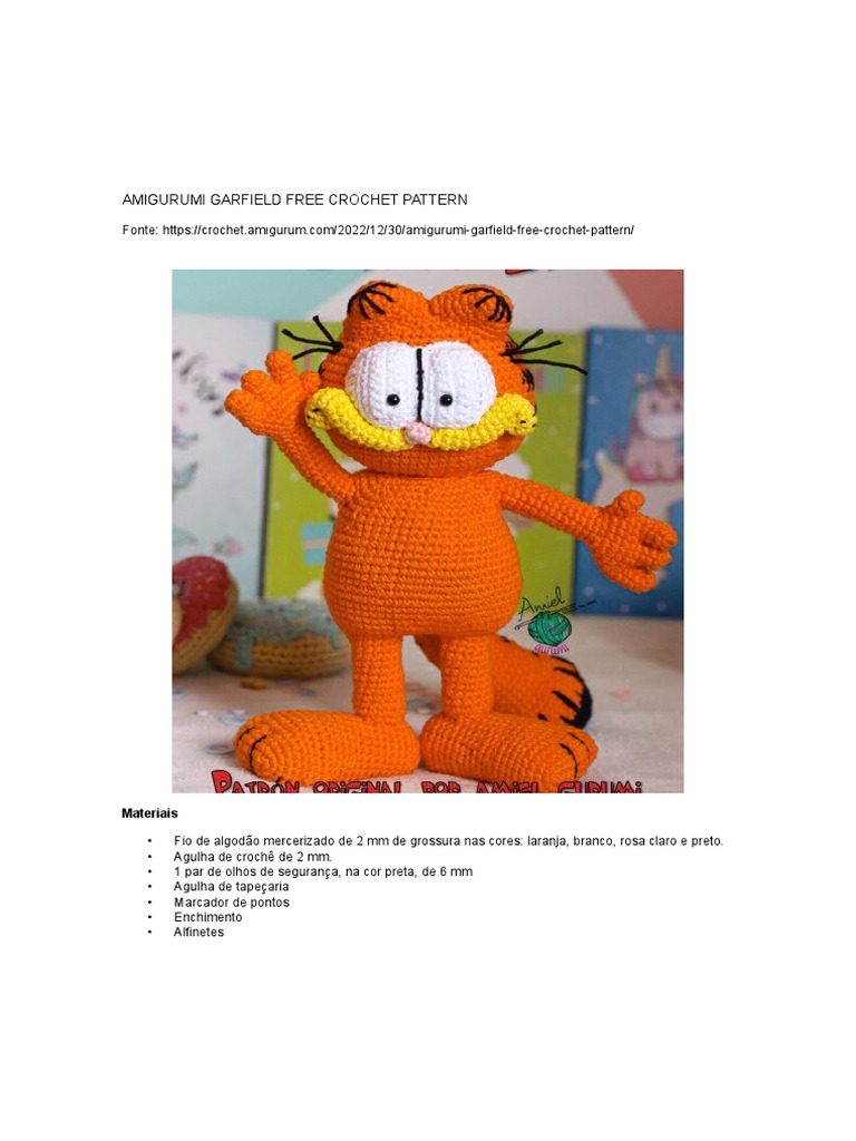 Garfield Amigurumi | PDF