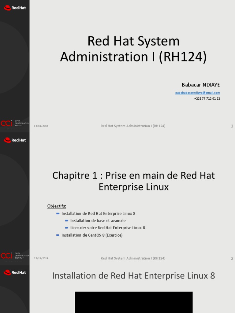 Guide d'Installation Red Hat Linux 8 | PDF