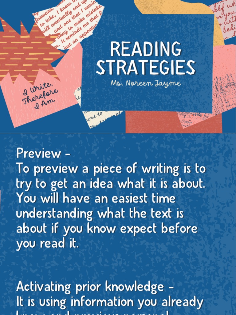 Effective Reading Strategies Explained | PDF | Self-Improvement