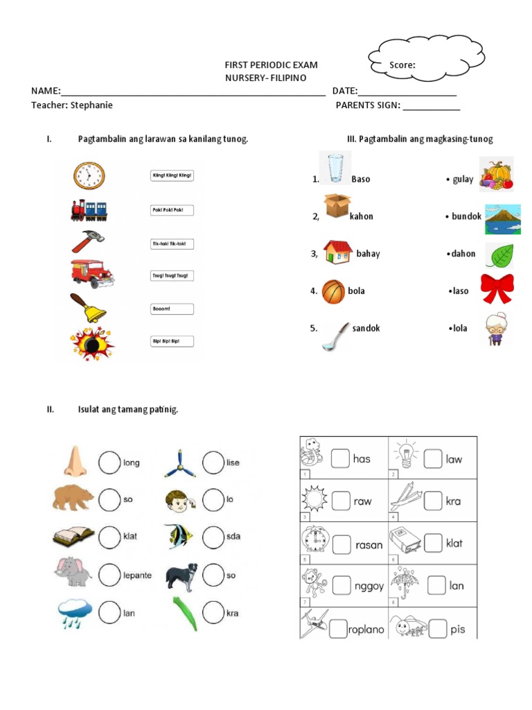 nursery Filipino | PDF