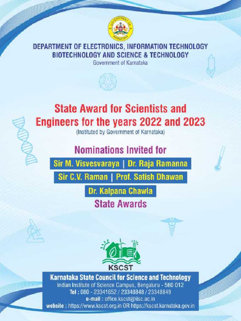 KSCST Awards A4 Size Folder | PDF