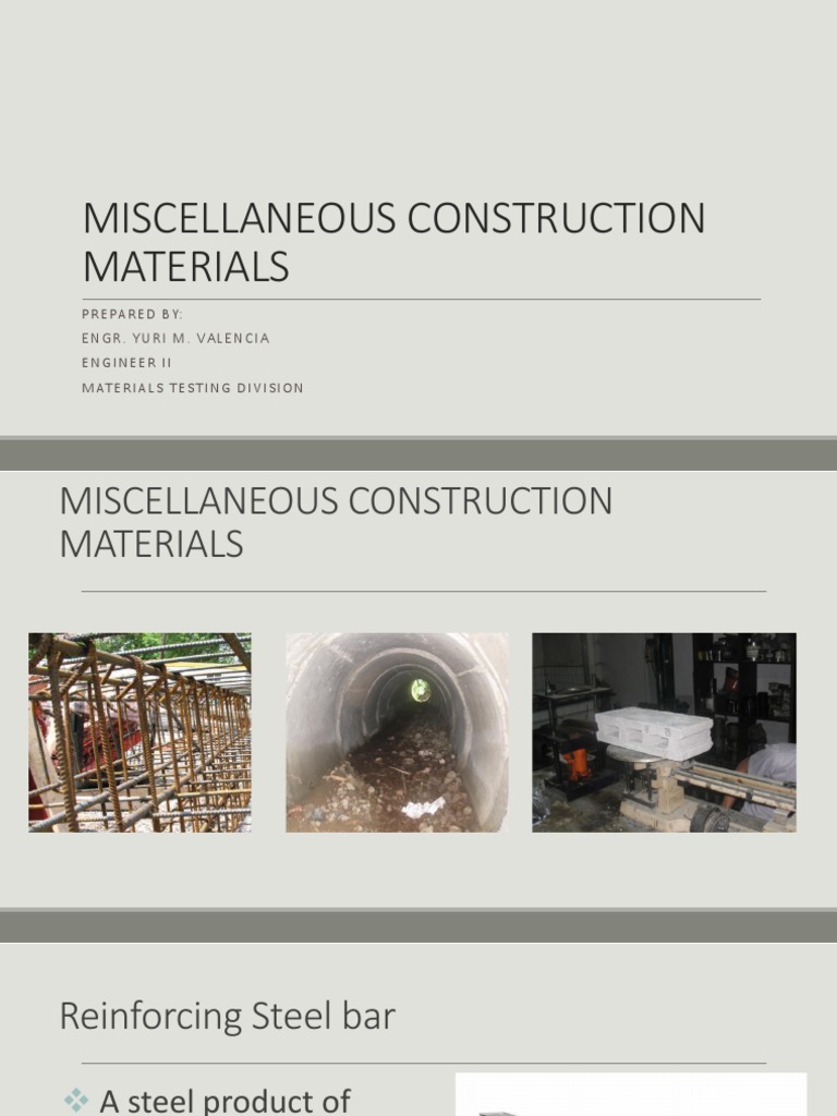 3.1 Reinforcing Steel Bar | PDF