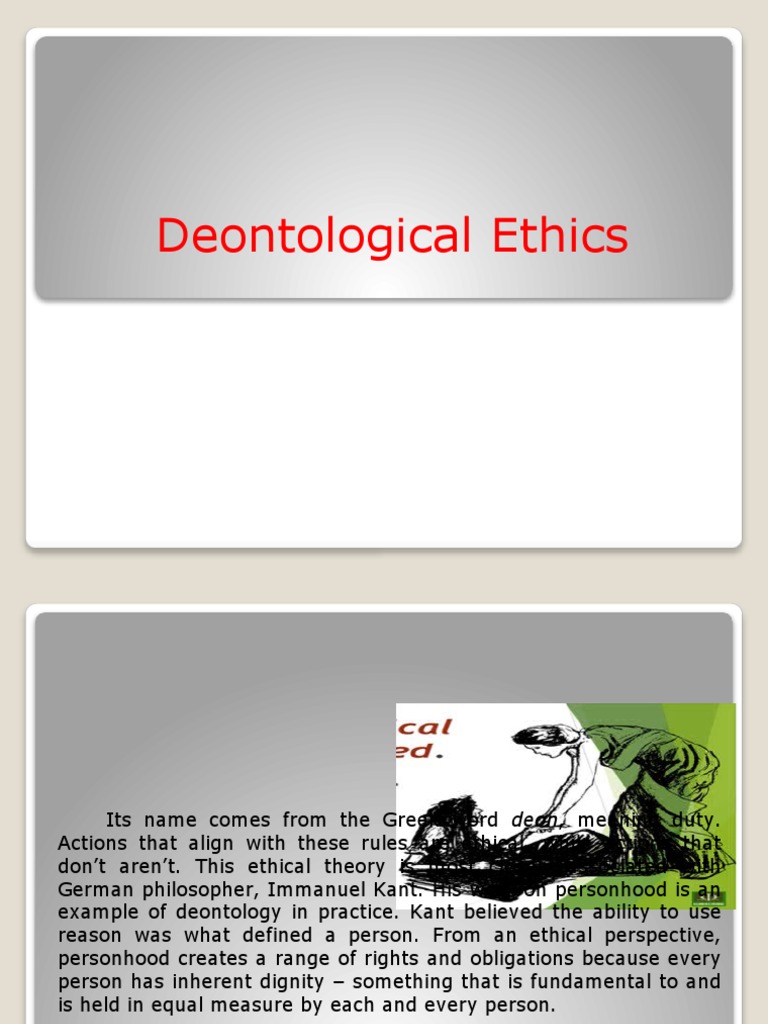 Deontological Ethics | PDF | Science & Mathematics