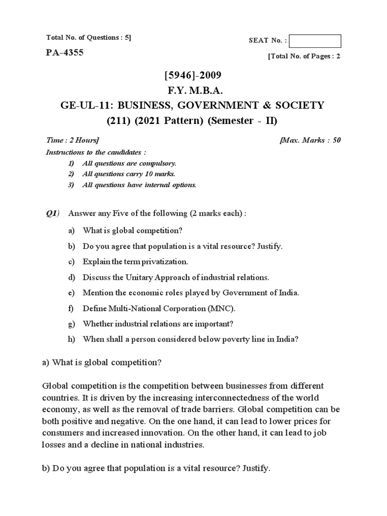 BGS Answer Key 2021 | PDF BGS Answer Key 2021 | PDF