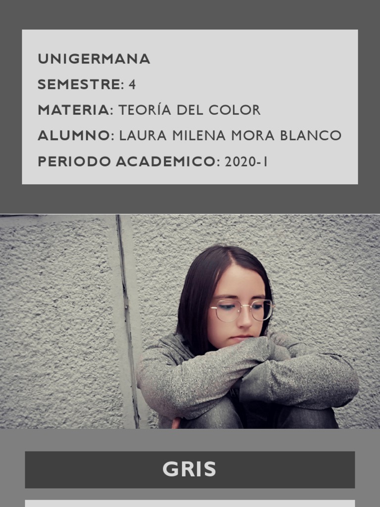 Connotación Del Color Gris | PDF