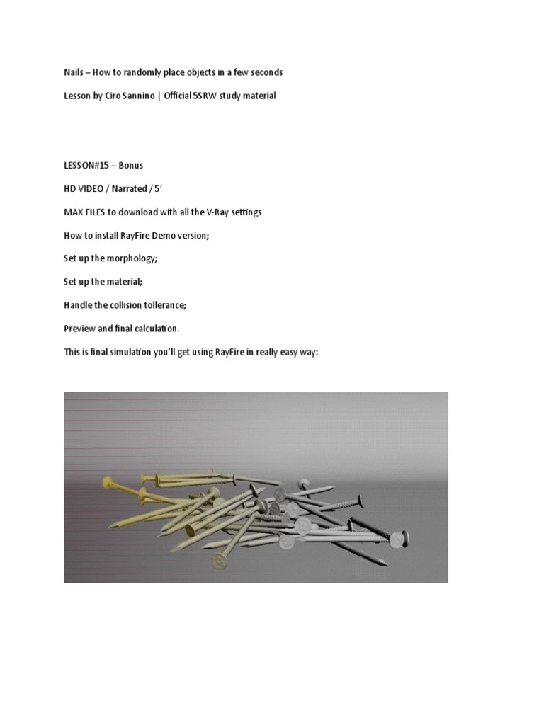 Nails - How To Randomly Place Objects in A Few Second | PDF Nails - How To Randomly Place Objects in A Few Second | PDF