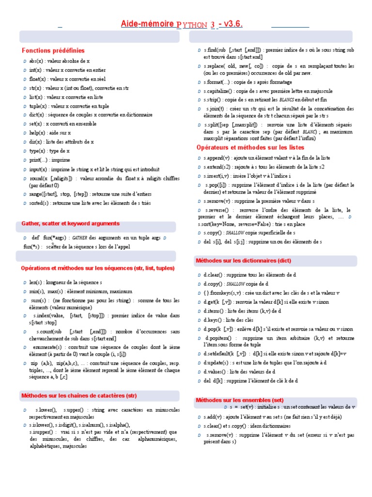 Memoire Python | PDF